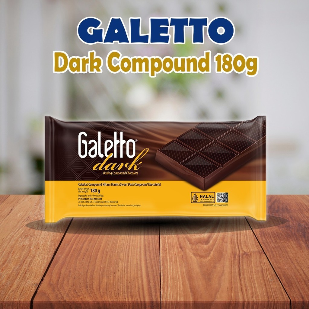 Jual Colatta Galetto Dark Compound Chocolate 180 Gr | Shopee Indonesia