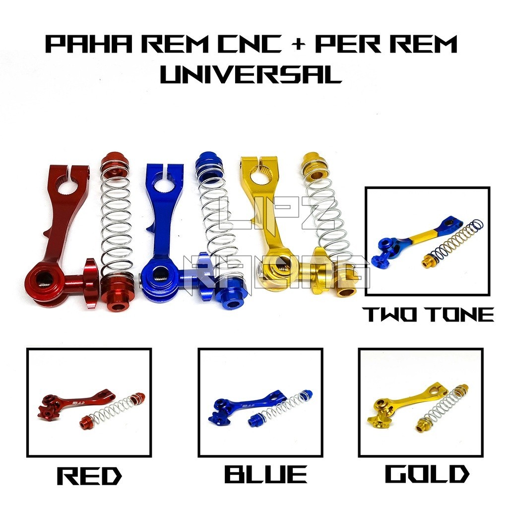 Jual PAHA REM JRP VARIASI MODEL BINTANG CNC + PER PAHA REM UNIVERSAL ...
