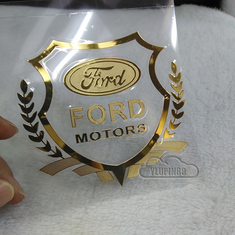 Jual 2pcs/set Ford Logo Sticker Kereta Medal Car Side Body Sticker ...