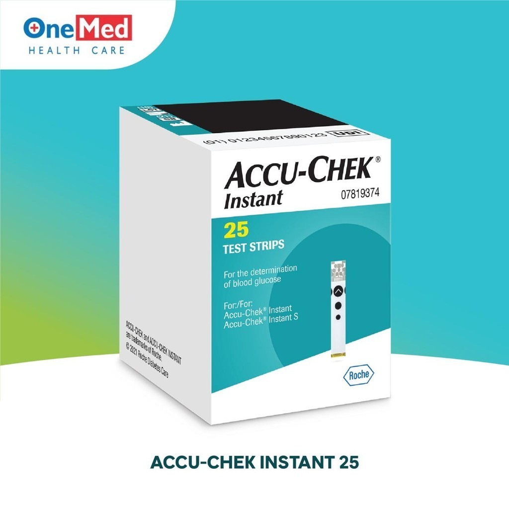 Jual Accu-Chek Instant Strip Cek Tes Gula Darah Isi 25 Accuchek BN ...