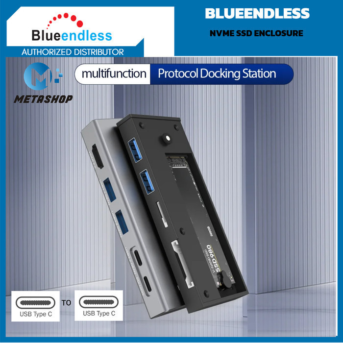 Jual Blueendless Dual protocol NVME SATA m.2 ssd usb type c hub 100 Watt PD Charging USB 3.1 10 ...