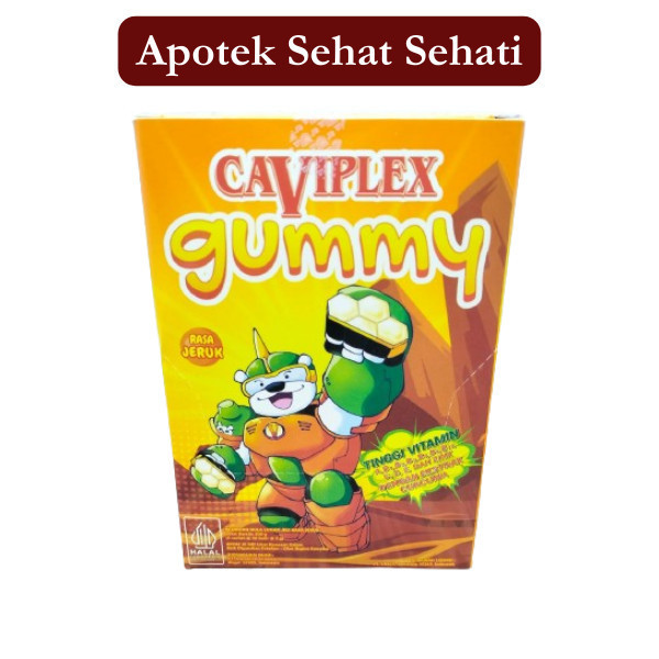 Jual Caviplex Gummy Rasa Jeruk 5 Sachet Vitamin Untuk Anak | Shopee ...