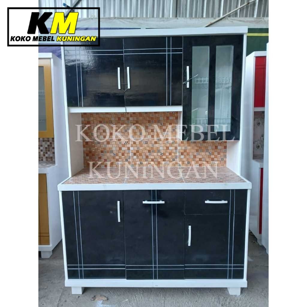 Jual lemari sayur 3pintu / lemari dapur / kitchen set rak piring 3 ...
