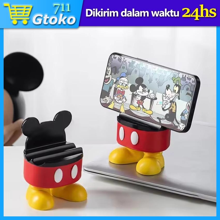 Jual Phone Holder Stand Bentuk Mickey Mouse Tempat Dudukan HP Tablet ...