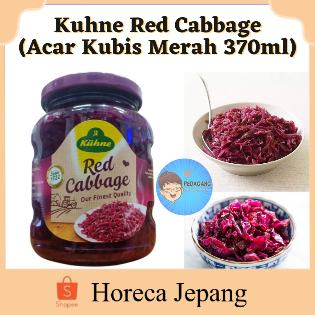 Jual KUHNE RED CABBAGE ACAR KUBIS MERAH 370ML / Acar Kubis Merah/ Kuhne ...