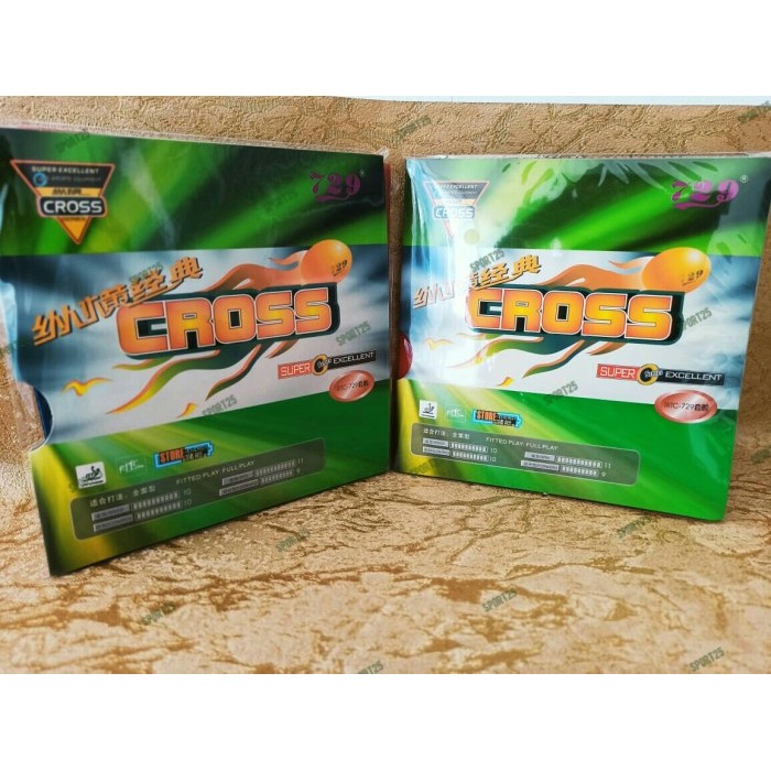 Jual Karet / Rubber Pingpong 729 Cross Super Excellent isi 2 ORIGINAL | Shopee Indonesia