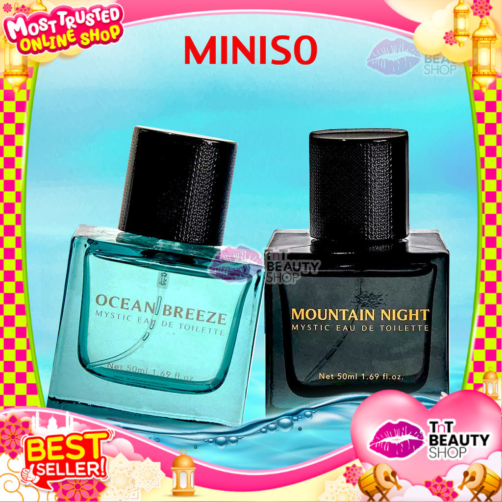 Jual MINISO MYSTIC EAU DE TOILETTE MOUNTAIN NIGHT | OCEAN BREEZE 50ml ...