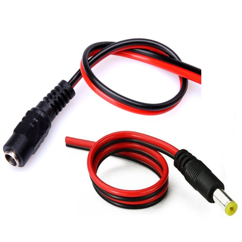 Jual 1 5 10pcs 5.5*2.1 mm Male Female Plug Cable 12V Dc Power Pigtail ...