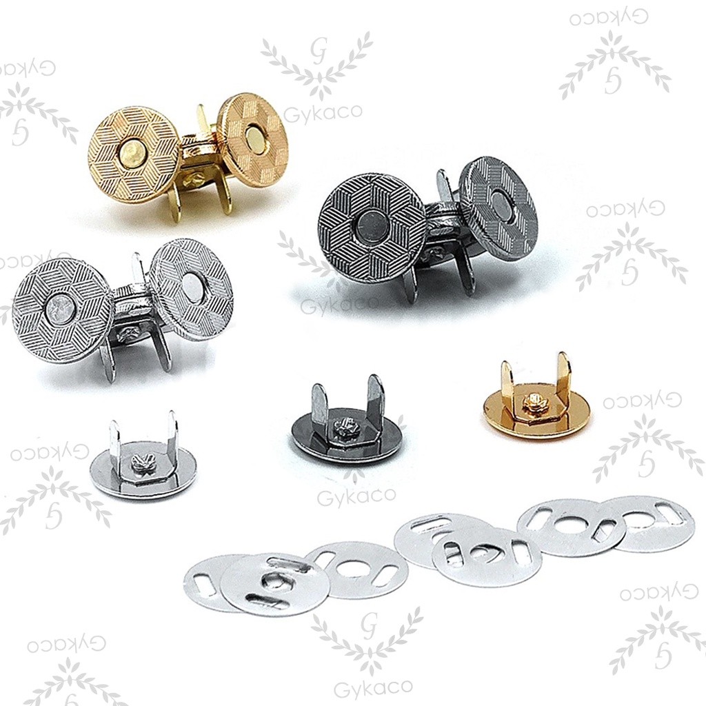 Jual Aksesoris Tas Kancing Magnet Tipis (Besar) 18 mm Rekat Kuat ...