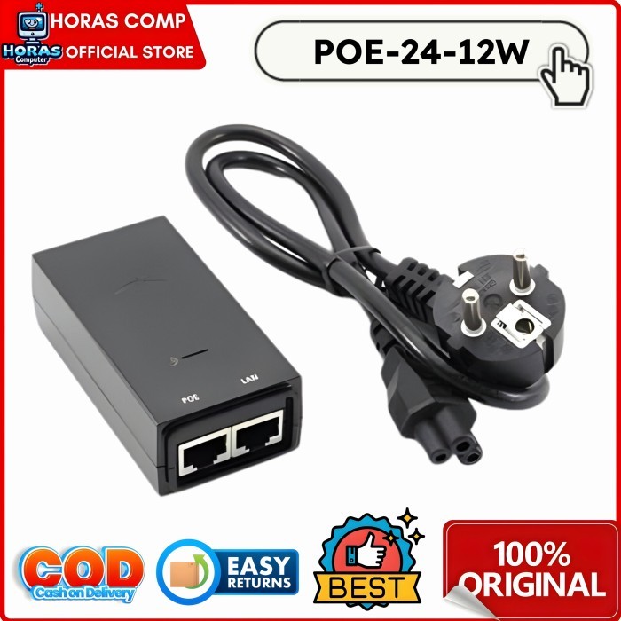 Jual Ubiquiti POE-24-12W Injector 24V 0.5A PoE Passive Adaptor | Shopee ...