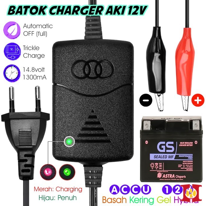 Jual Batok Charger Aki 12V Otomatis Automatic Off Smart Adaptor Cas ...