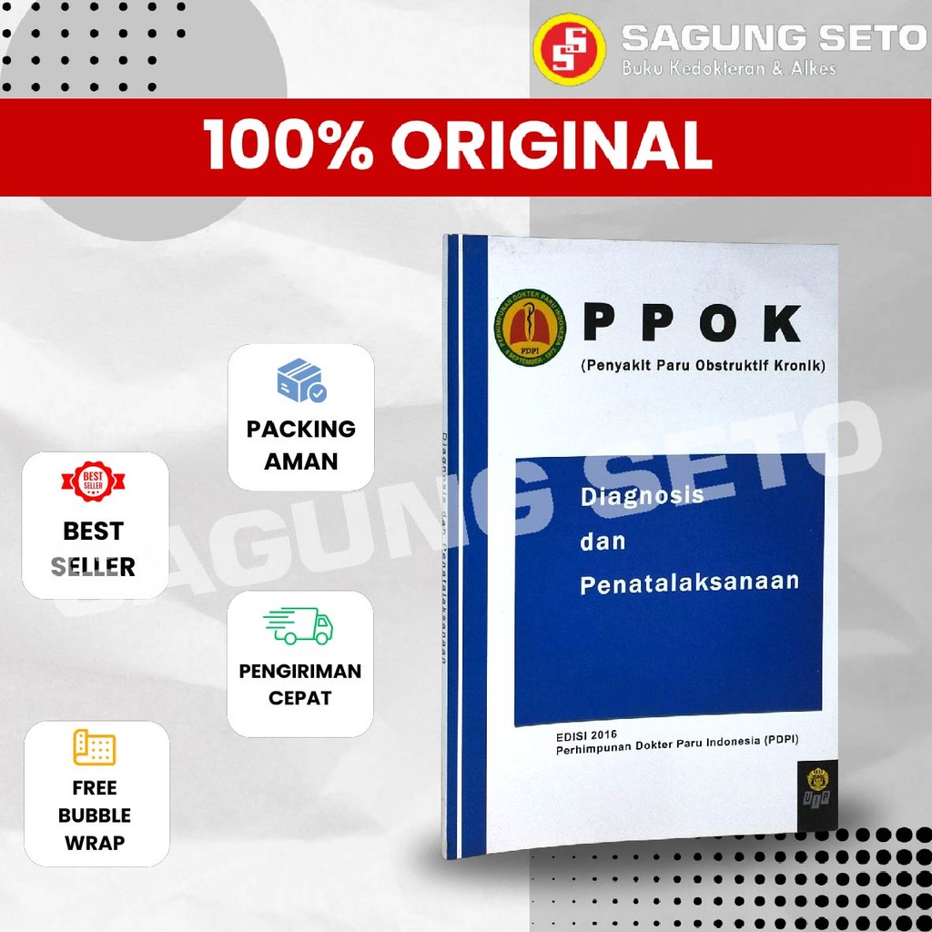 Jual BUKU PENYAKIT PARU OBSTRUKTIF KRONIK - PPOK DIAGNOSIS DAN PENATALAKSANAAN EDISI 2016 - PDPI ...