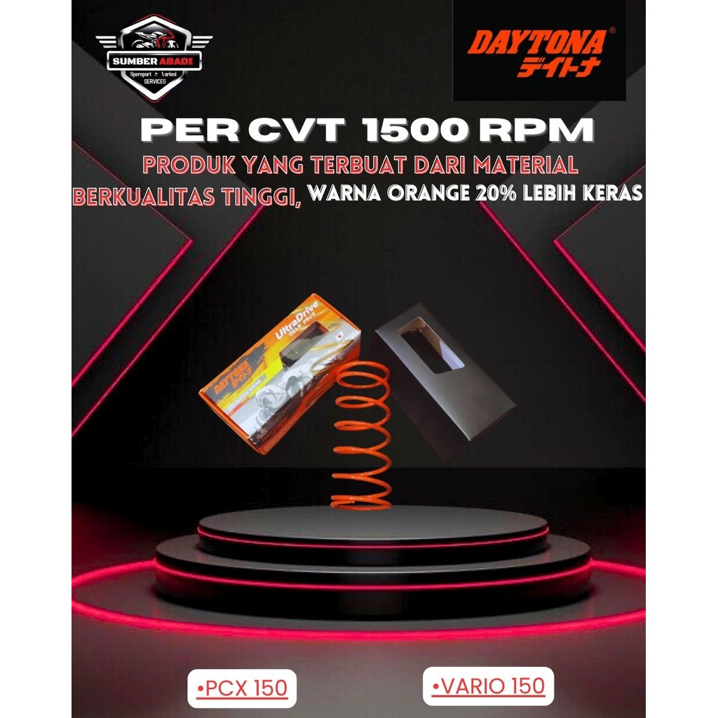 Jual Daytona Per CVT 1500 RPM Vario 150, PCX 150 (Oren) | Shopee Indonesia