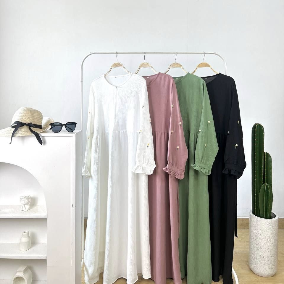 Jual AKAVI - CESSY GAMIS POLOS CRINKLE SUPER JUMBO GAMIS BIGSIZE ...