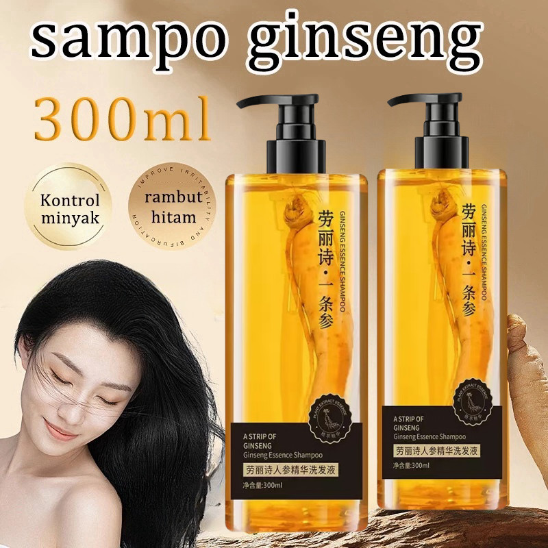 Jual [100% ORI] Shampo Penumbuh Rambut Cepat Anti rambut rontok Botak Ginseng shampoo 300ml ...