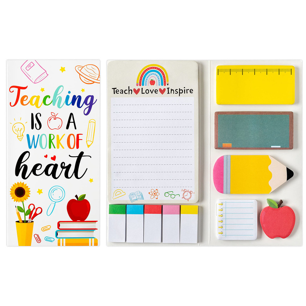 Jual Teaching is A Work of Heart Sticky Notes Set Blackboard Self-Stick ...