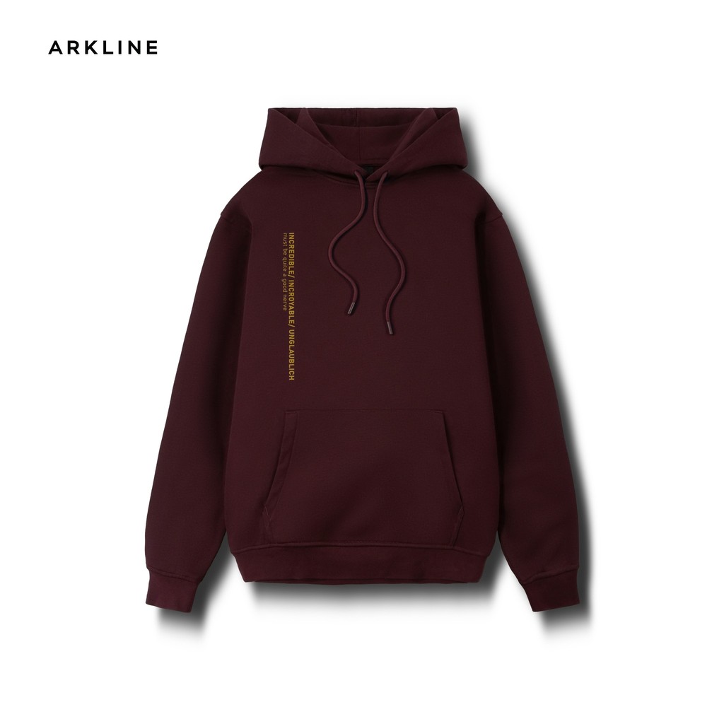 Jual Arkline Incredible Pullover Hoodie Maroon | Shopee Indonesia