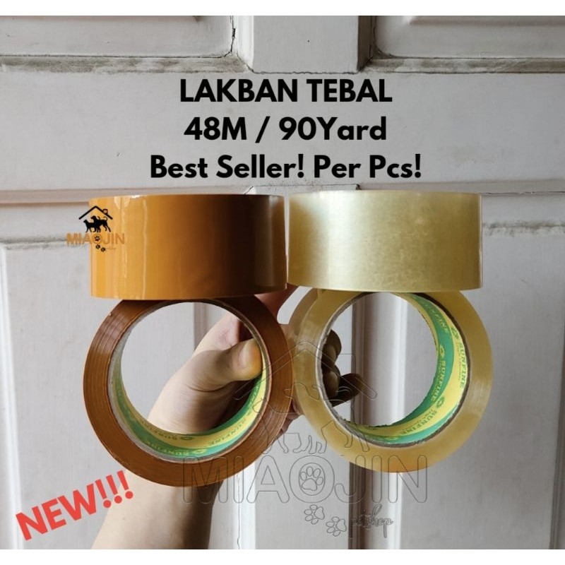 Jual LAKBAN Bening / Coklat 1 PCS / Biji Selasiban Perekat Selotip ...