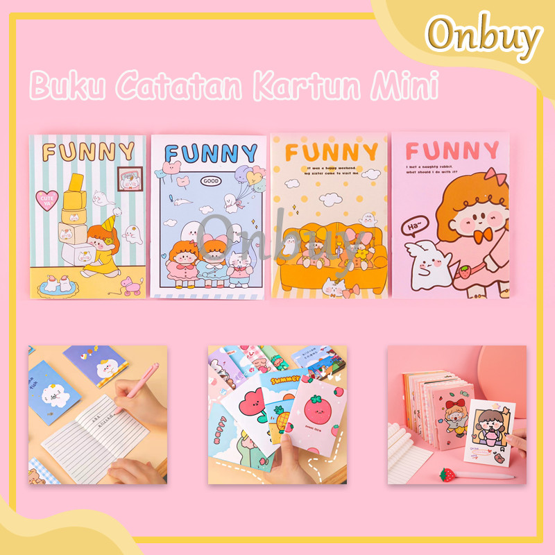 Jual Mini Buku Catatan Kartun / Notebook Journal / Buku Catatan Kartun ...