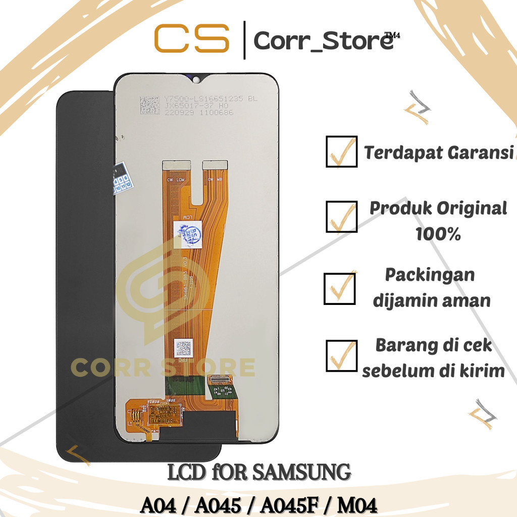 Jual LCD SAMSUNG GALAXY A04 / TOUCHSCREEN A04 / A045 / A045F ORIGINAL FULLSET COMPLETE BIG GLASS ...