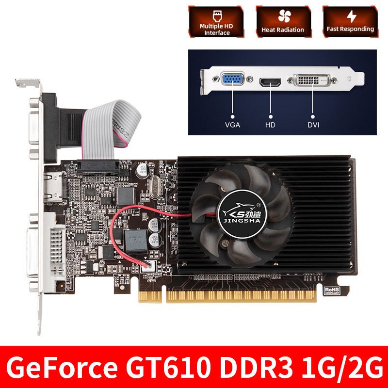Jual GT610 1G/2G Video Card PCIE X16 2.0 NVIDIA GeForce GT 610 DDR3 ...