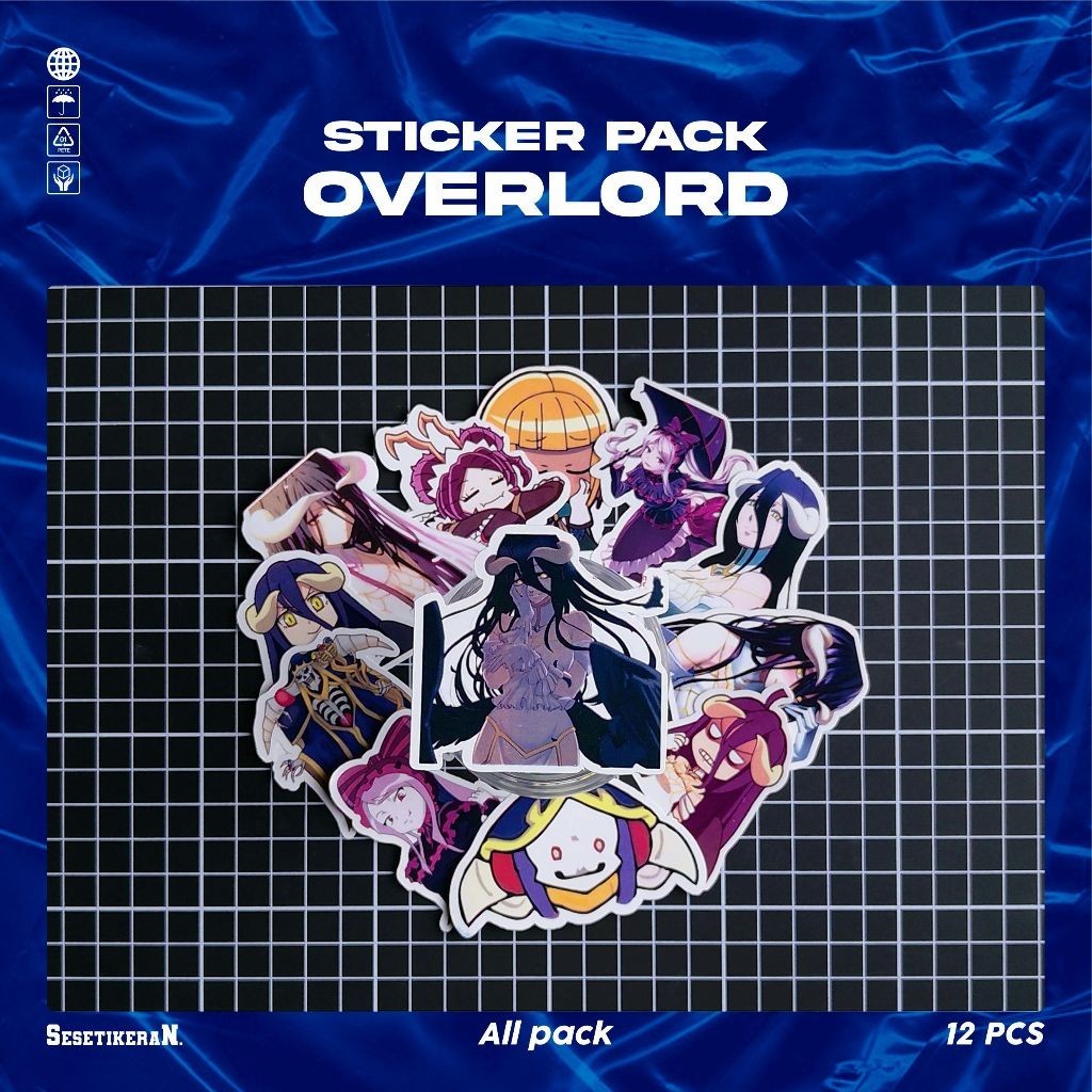 Jual Sesetikeran Pack Anime Overlord Lucu Sticker Cute Keren Untuk ...