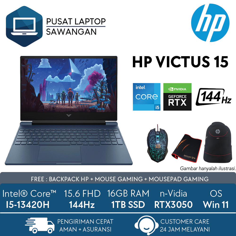 Jual PROMO SPESIAL Laptop Gaming HP Victus 15 Intel Core i5 13420H 16GB ...