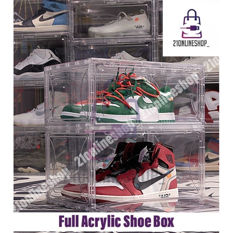 Jual Shoe Box Full Acrylic Kotak Sepatu Akrilik Box Sepatu Sneakers Box ...