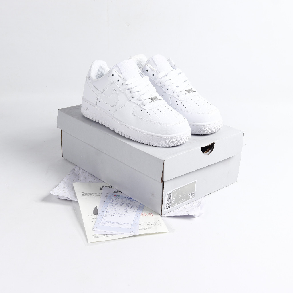 Jual (SLF) Sepatu Nike Air Force 1 Low Triple White Global - AF1 ...