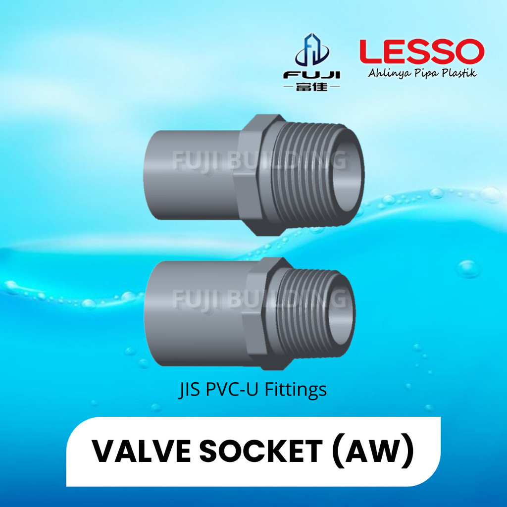Jual Lesso PVC-U (AW) Valve Socket 3"-4" | Shopee Indonesia