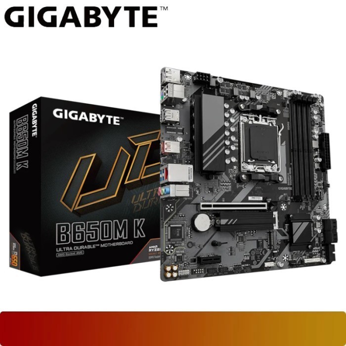 Jual GIGABYTE B650M K | Motherboard AMD B650 AM5 DDR5 Micro ATX ...