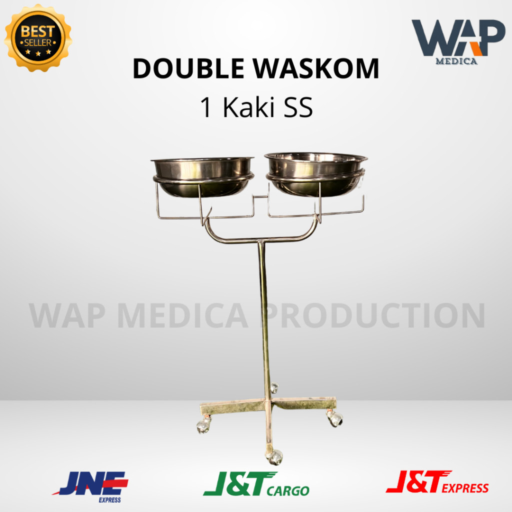 Jual DOUBLE WASKOM KAKI 1 SS | TROLLEY WASKOM 1 KAKI STAINLESS | Shopee ...