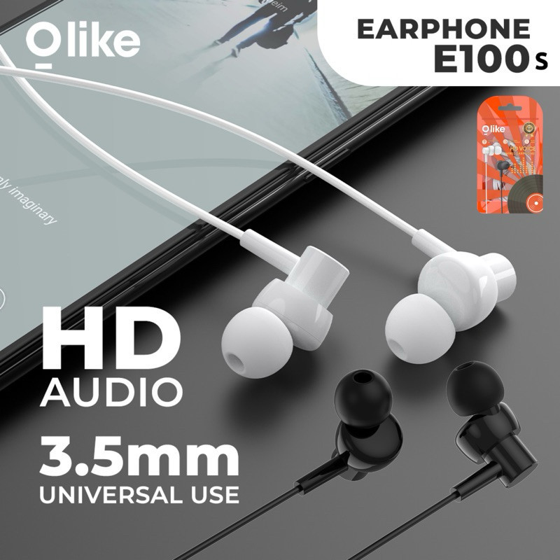 Jual Olike E100S Headset Earphone Wired In-Ear 3.5mm - Garansi 1 tahun ...