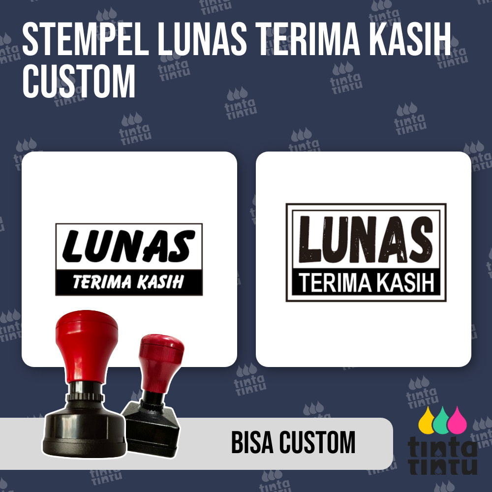 Jual Stempel Lunas Terima Kasih Custom | Shopee Indonesia