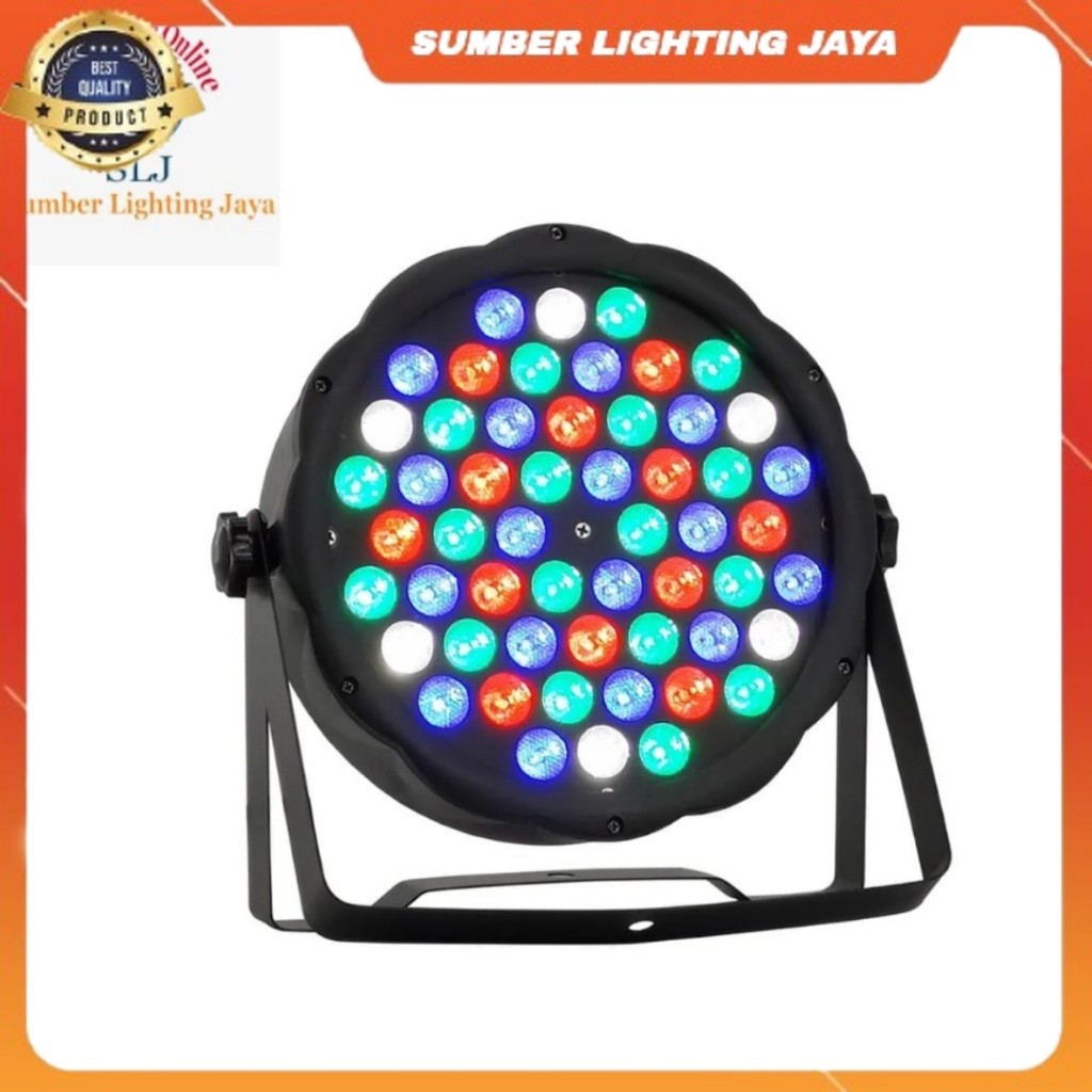 Jual COD & READY STOK LAMPU LED FLAT PAR LIGHT 54 LED / LAMPU DISCO PANGGUNG FLAT 54 LED ...