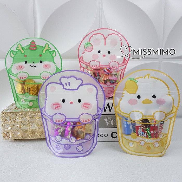 Jual Plastik Ziplock Standing Pouch Boba Permen Biskuit Snack Goodie ...