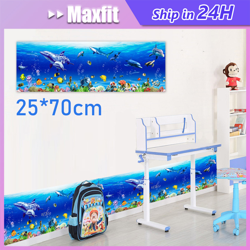 Jual Sea World Wallsticker List Fish Wall Sticker Stiker Dinding Ikan ...