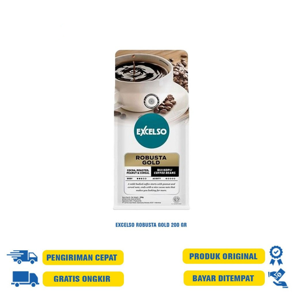 Jual EXCELSO ROBUSTA GOLD KOPI 200GR/KOPI INSTAN/KOPI EXCELSO | Shopee ...