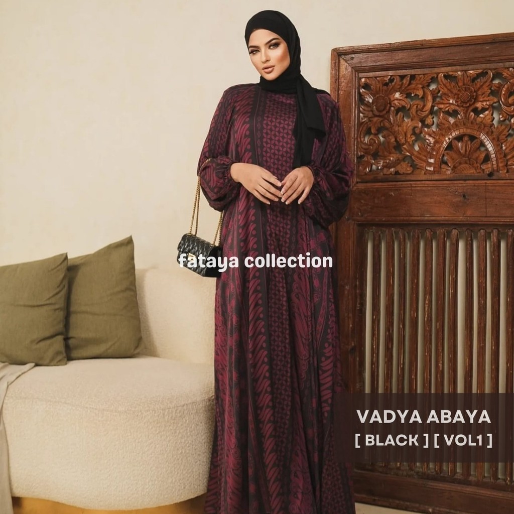 Jual Fataya Collection VADYA Abaya Series Batik - Kain Diva Silk ...