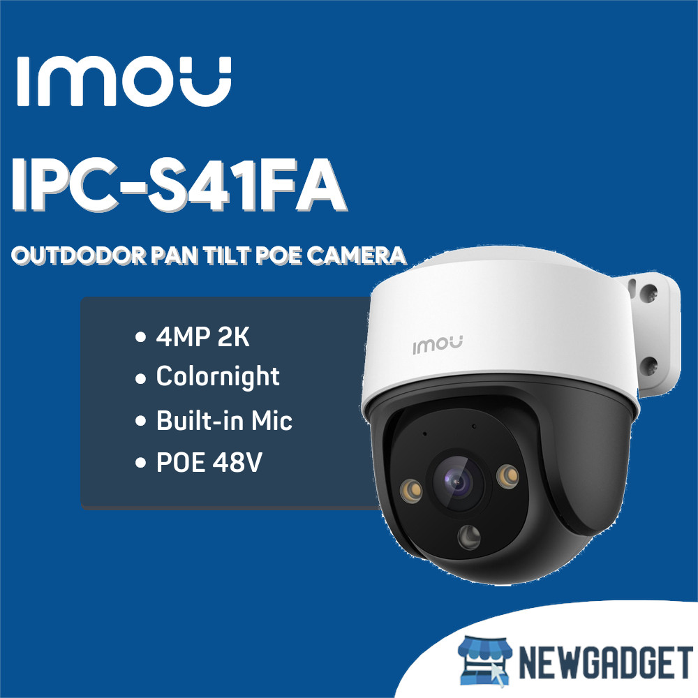 Jual IMOU IPC-S41FA COLORNIGHT VISION PAN TILT POE IP CAMERA | Shopee ...