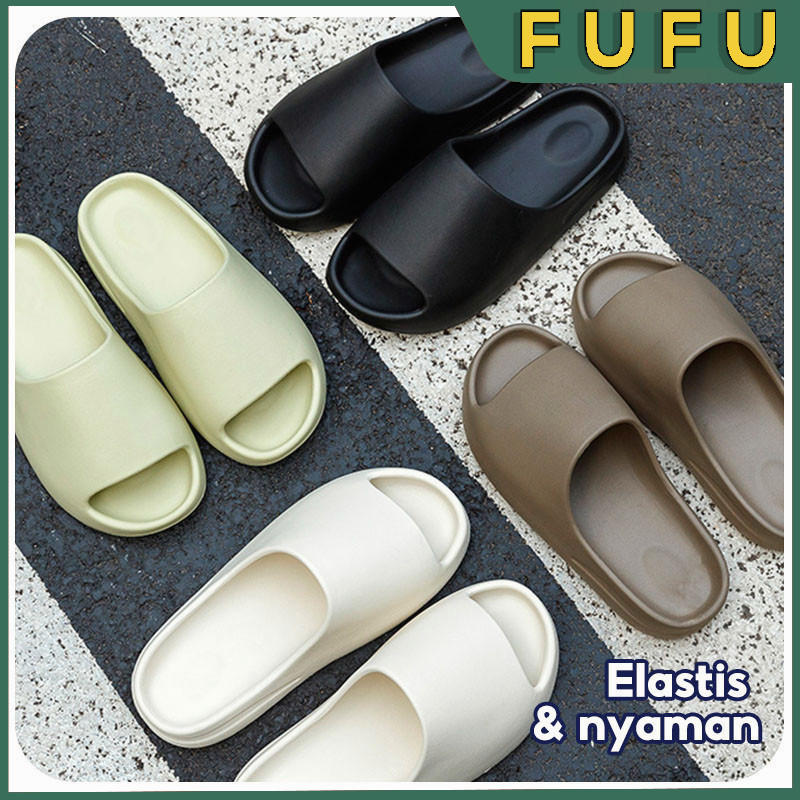 Jual FUFU Sendal Slop Sendal Selop Pria Sendal Karet Empuk Anti Slip ...