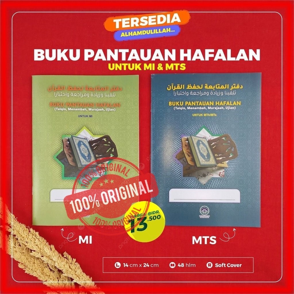 Jual Buku Pantauan Setoran Hafalan Al Quran Setoran Catatan Santri ...