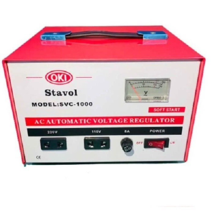 Jual Oki Stavol SVC-1000 Stabilizer Listrik 1000W Ori Baru SVC1000 1000VA | Shopee Indonesia