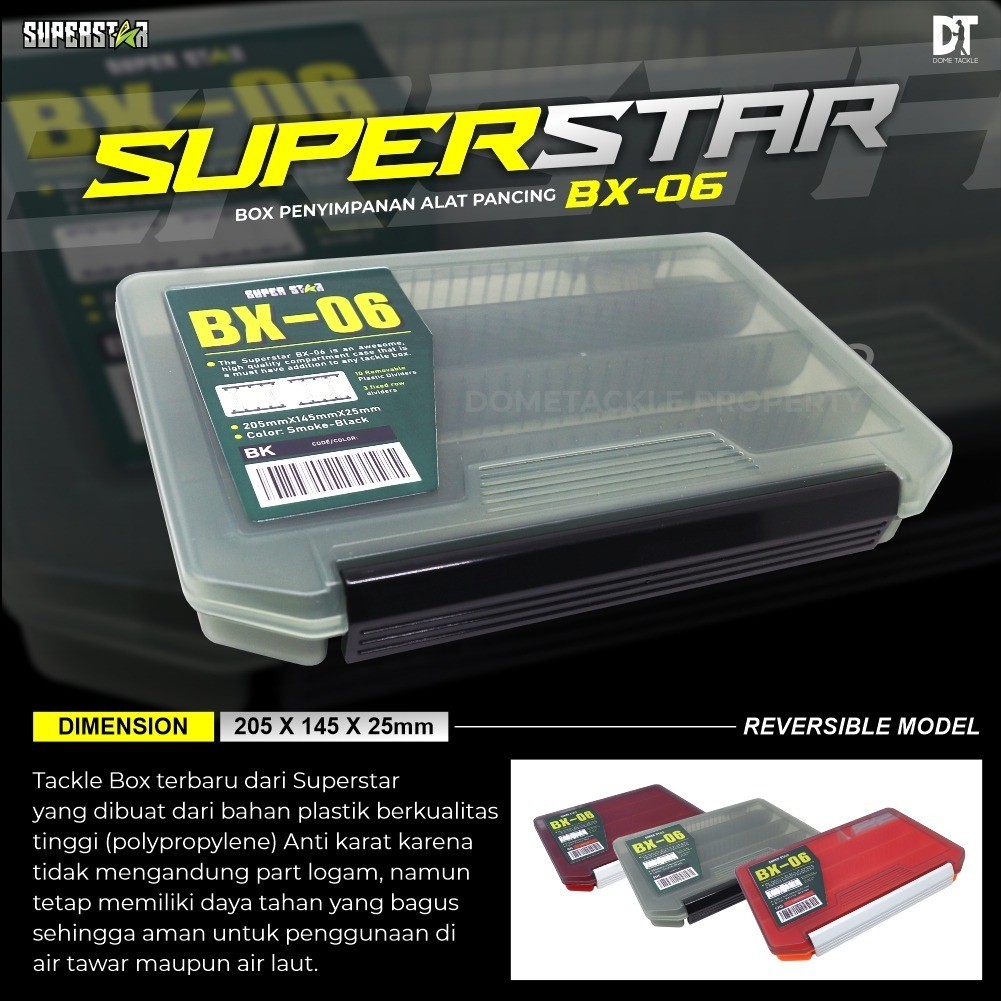 Jual Box Superstar BX-06 Tempat Box Umpan Pancing Softlure Metal Jig Aksesories Pancing Tempat ...