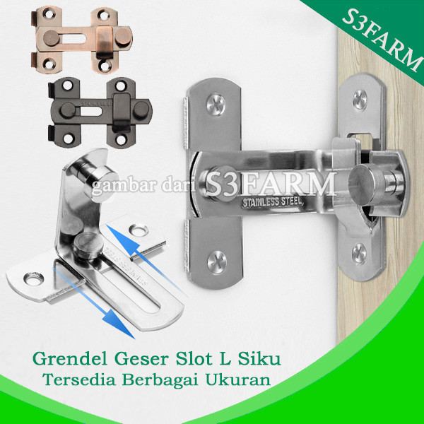 Jual Grendel Overpal Gembok Selot Slot Pintu Cantolan /Kunci Geser ...