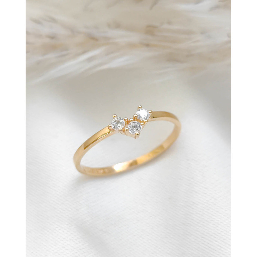 Jual Cincin Dewasa Model Tiga Mata Putih Simple - Caygcmcad87-8k ...