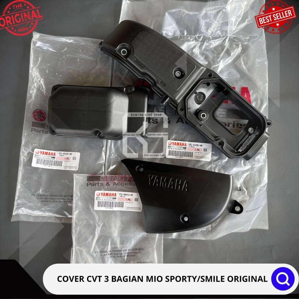 Jual TUTUP COVER CVT MIO KARBU SPORTY SMILE GARNIS ORIGINAL SET 3 ...