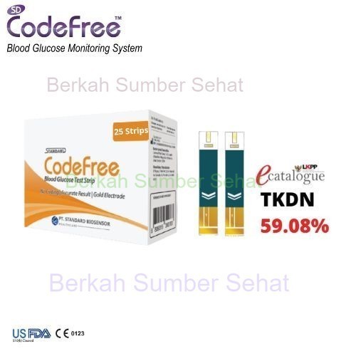 Jual Strip Gula SD Biosensor CodeFree Code free SDBiosensor isi 25 ...
