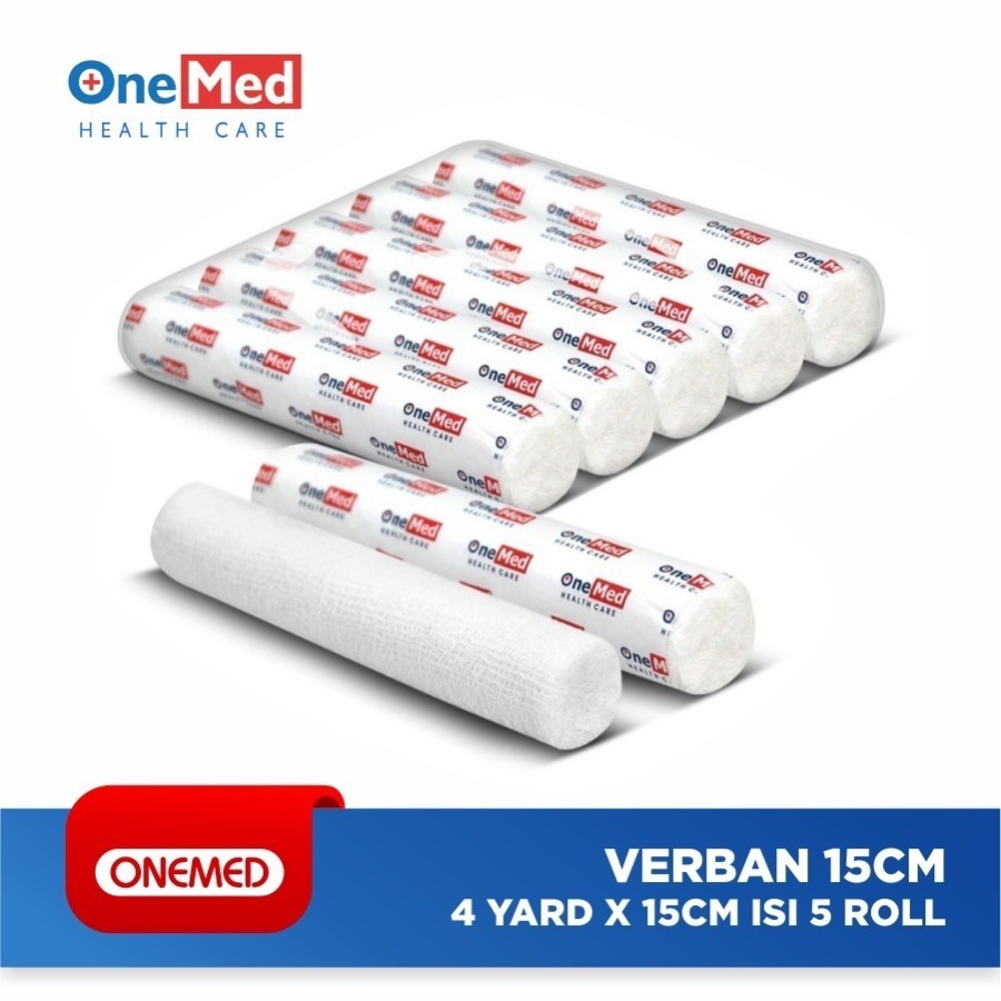 Jual Kasa Verban OneMed 4yard x 15cm pak isi 5 rol PON | Shopee Indonesia