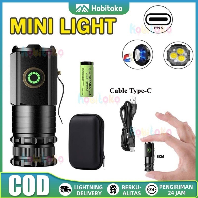 Jual Senter LED portabel lampu sorot senter mini senter super terang tahan air paduan aluminium ...